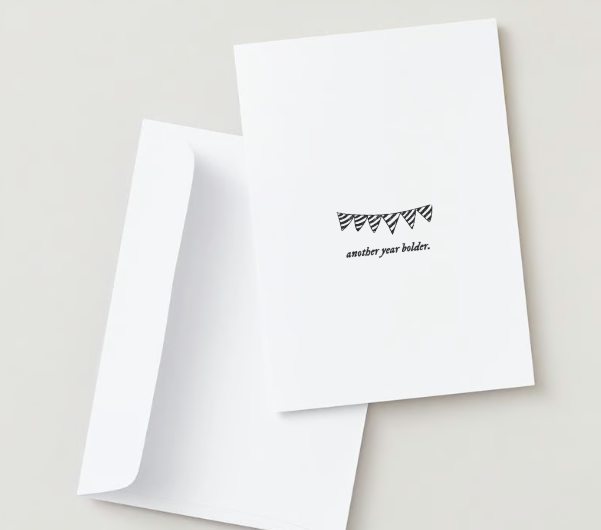 'Another Year Bolder' Birthday Card – shopwoodandheart